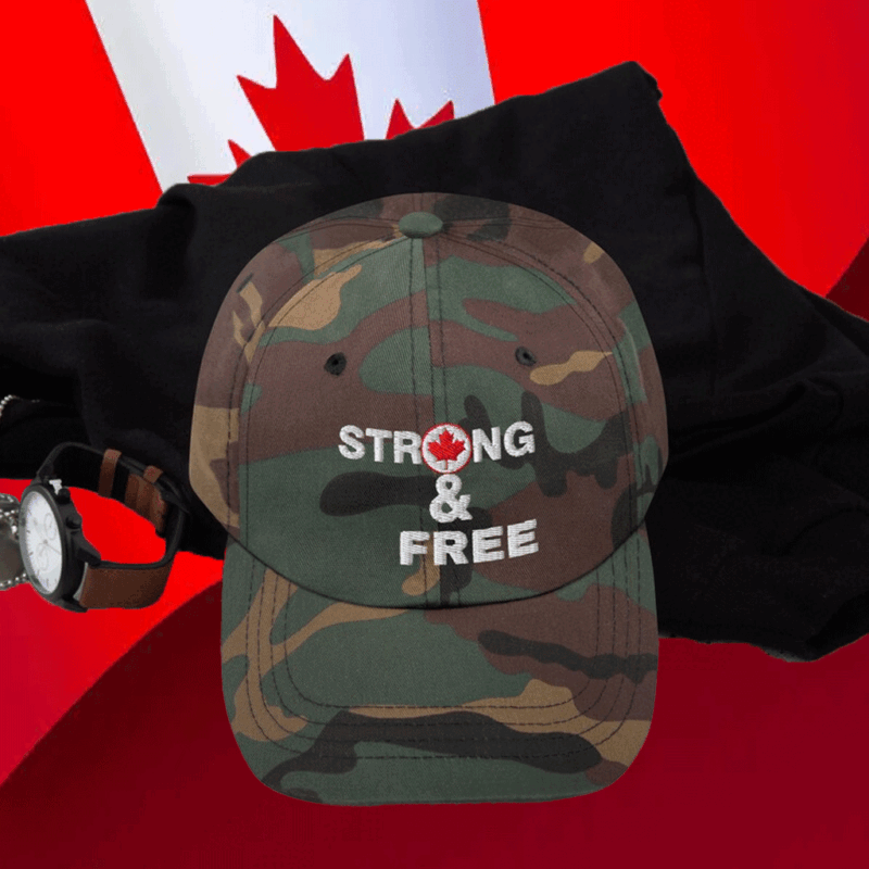 Canada is Strong and Free 2025 Hat - Elbows Up Canada